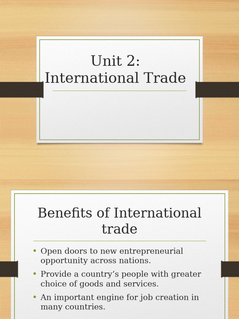 International Trade Theories and Practices | PDF | Trade | Economics