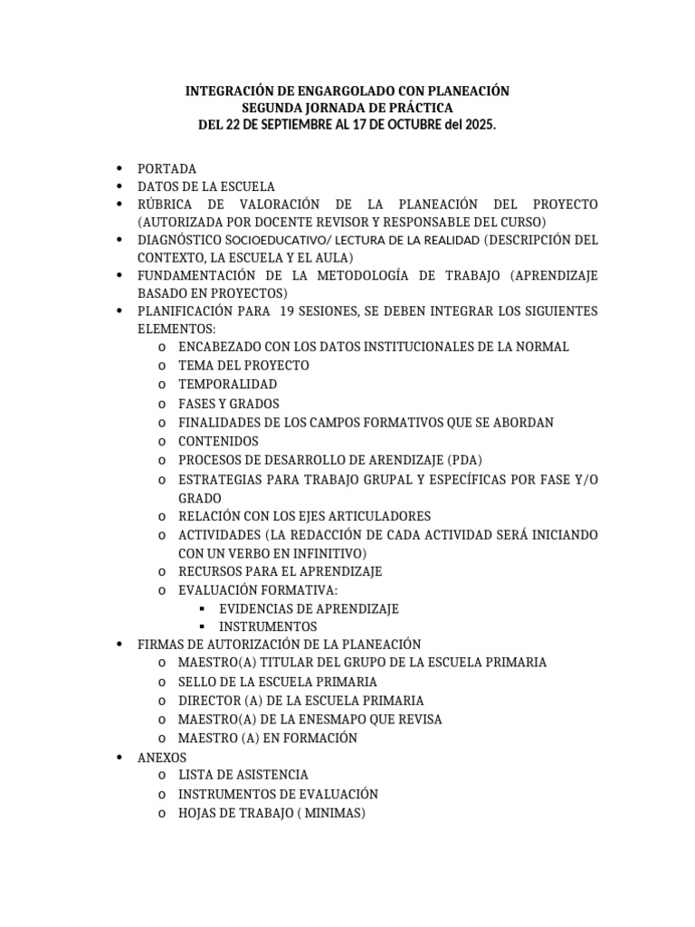 Integración de Engargolado Educativo | PDF