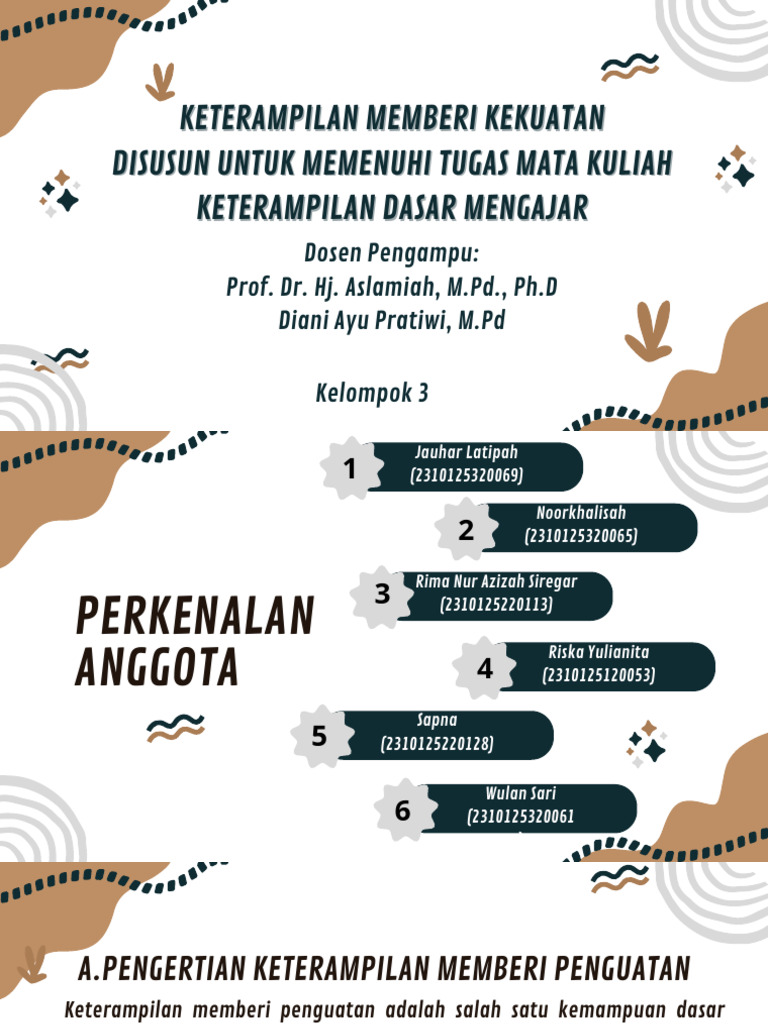 Kel 3 - Keterampilan Memberi Kekuatan | PDF