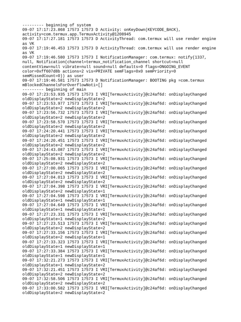 Termux GUI Logcat | PDF | Mobile Linux | Linux