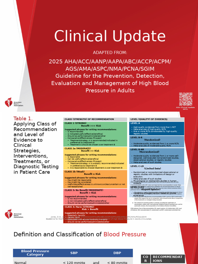 2025 AHA Guidelines for High Blood Pressure | PDF | Randomized ...
