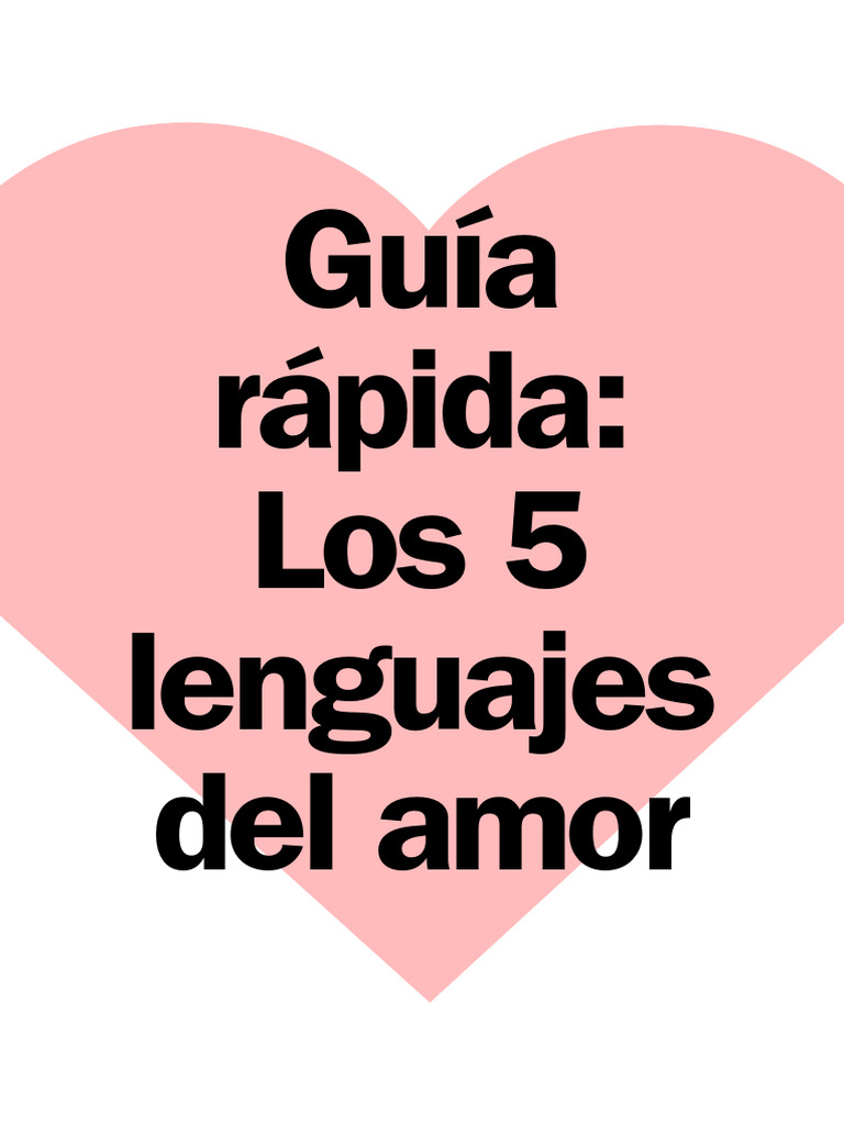 Los 5 - Lenguajes - Del - Amor - Gu - A - R - Pida - CB - U6oke - JFR - IjdgOzl3FN | PDF | Amor ...