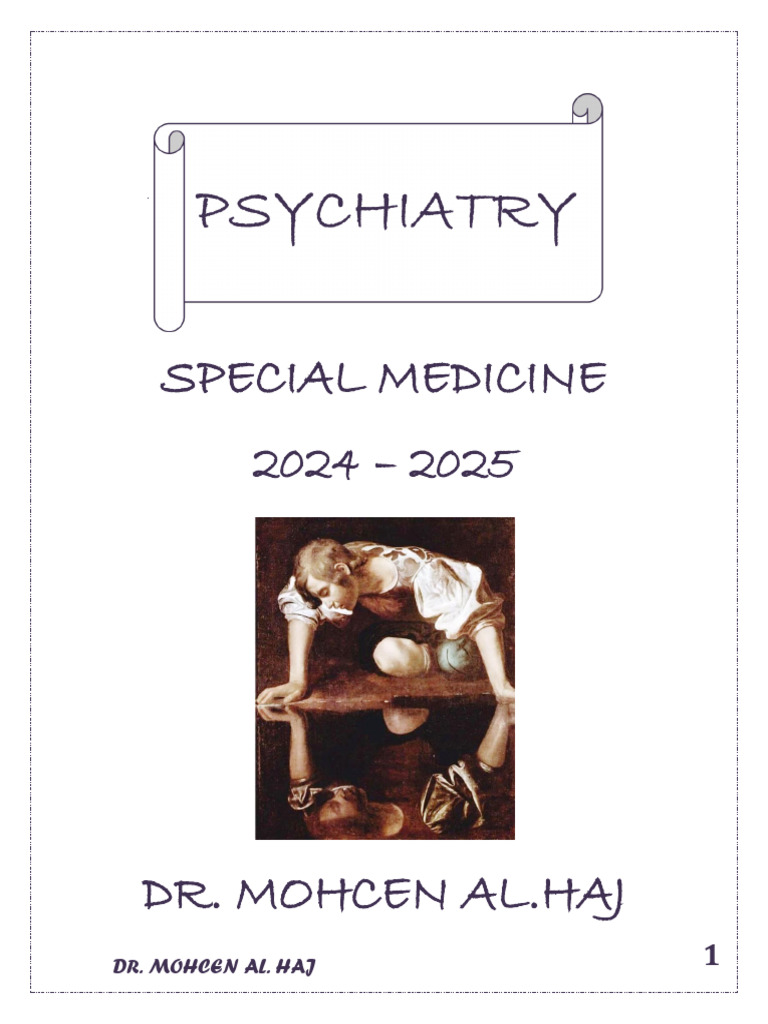 Psychiatry Sheet 2024-2025 PDF | PDF | Mental Disorder | Major ...