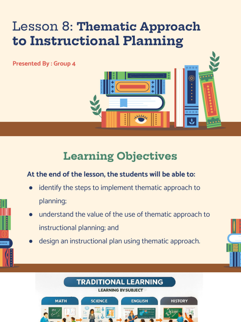 Thematic Approach in Instructional Planning | PDF | Learning | Curriculum