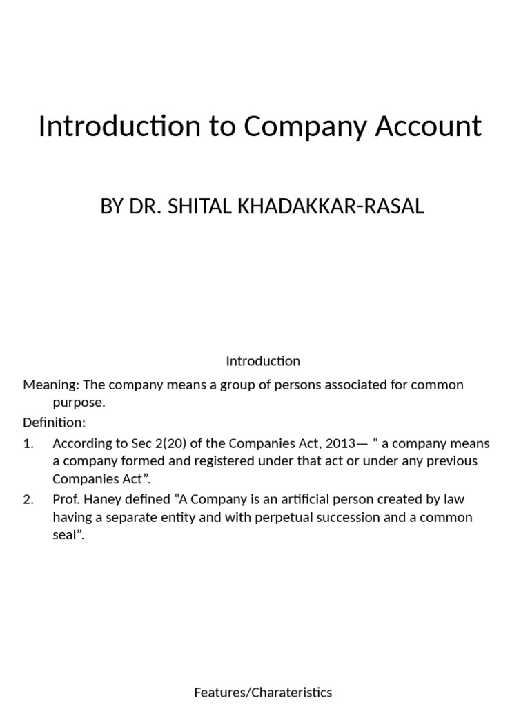 Understanding Company Accounts Basics | PDF | Dividend | Preferred Stock