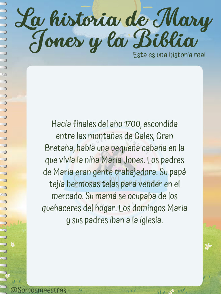 La Historia de Mary Jones y La Biblia YrD16q5Pr4fz5PR2 | PDF | María ...