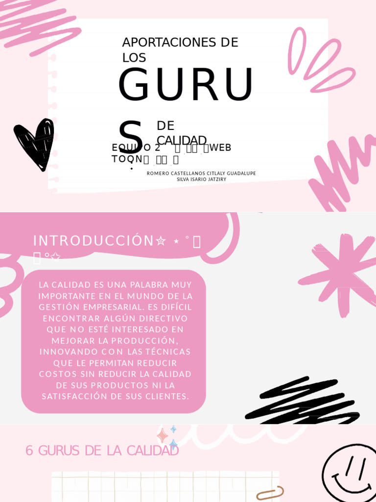 Gurús de la Calidad en Gestión Empresarial | PDF | Calidad (comercial ...