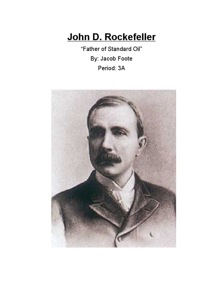 John D. Rockefeller: Oil Industry Pioneer | PDF | John D. Rockefeller ...