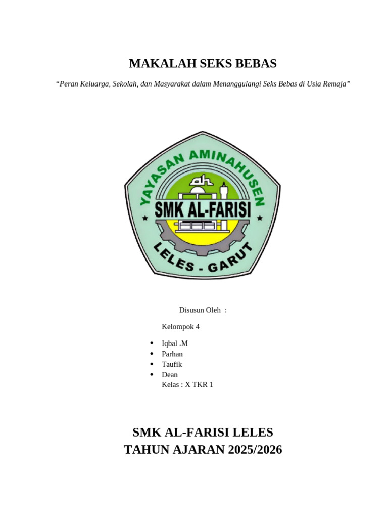 Format Makalah Cover | PDF
