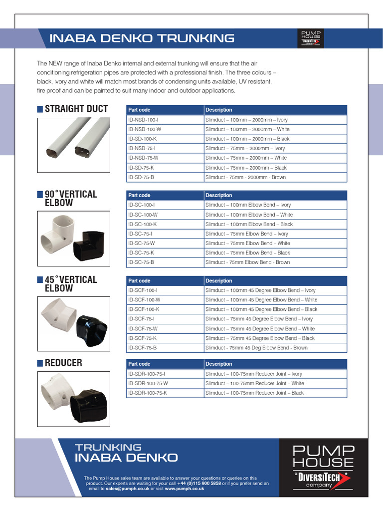 Slimduct and Inaba Denko Trunking Guide | PDF | Building Engineering ...