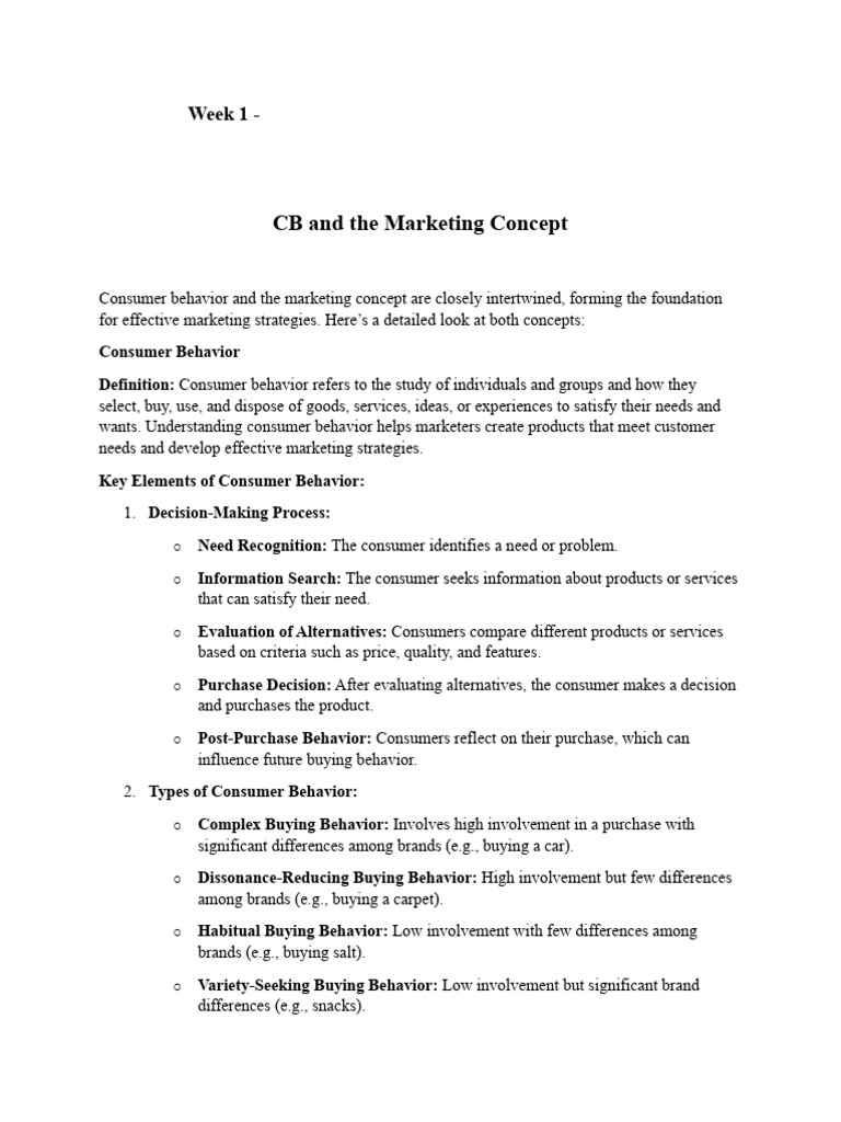 Week 1 - Consumer Behaviour Changes and Challenges | PDF | Marketing | Consumer Behaviour