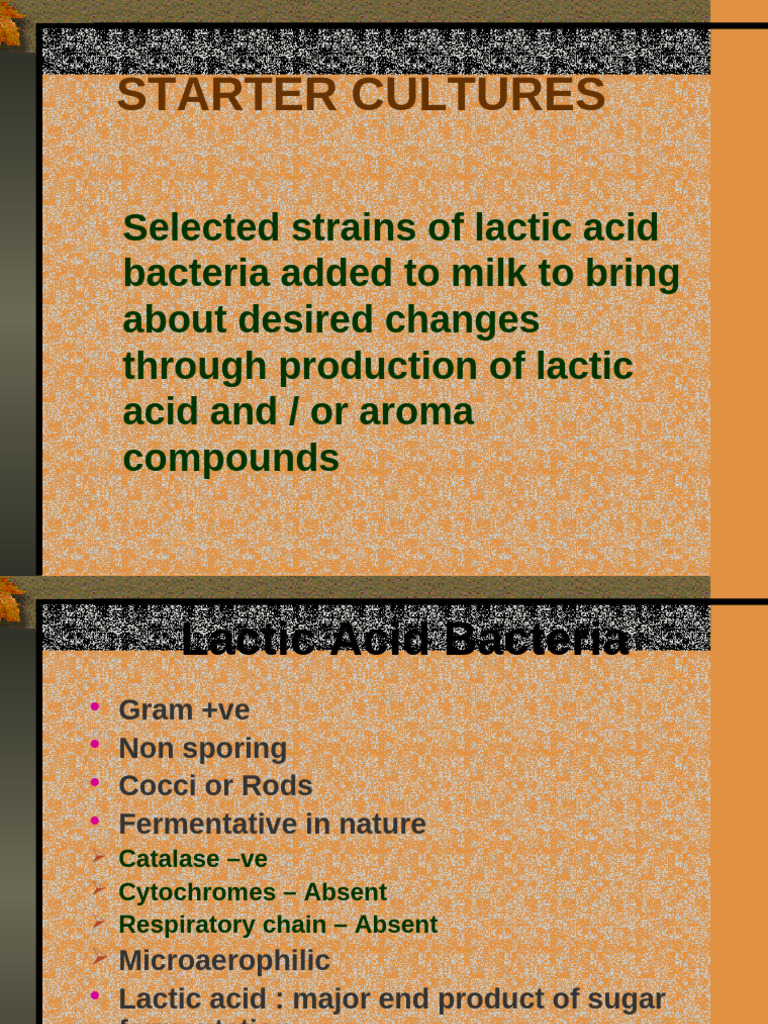 Lactic Acid Bacteria Starter Cultures | PDF | Yogurt | Lactic Acid