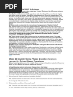 Important Questions on The Third Level | PDF