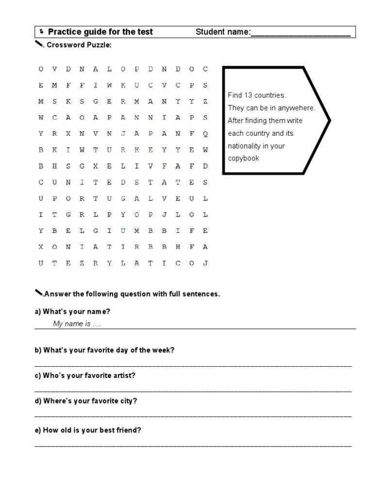 Student Test Practice Guide | PDF