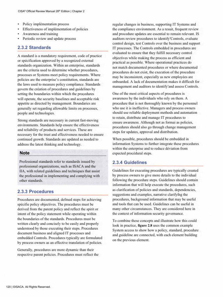 CISA Official Review Manual-CISA (2024) - OCR - p125-150 | PDF | Risk Management | Risk