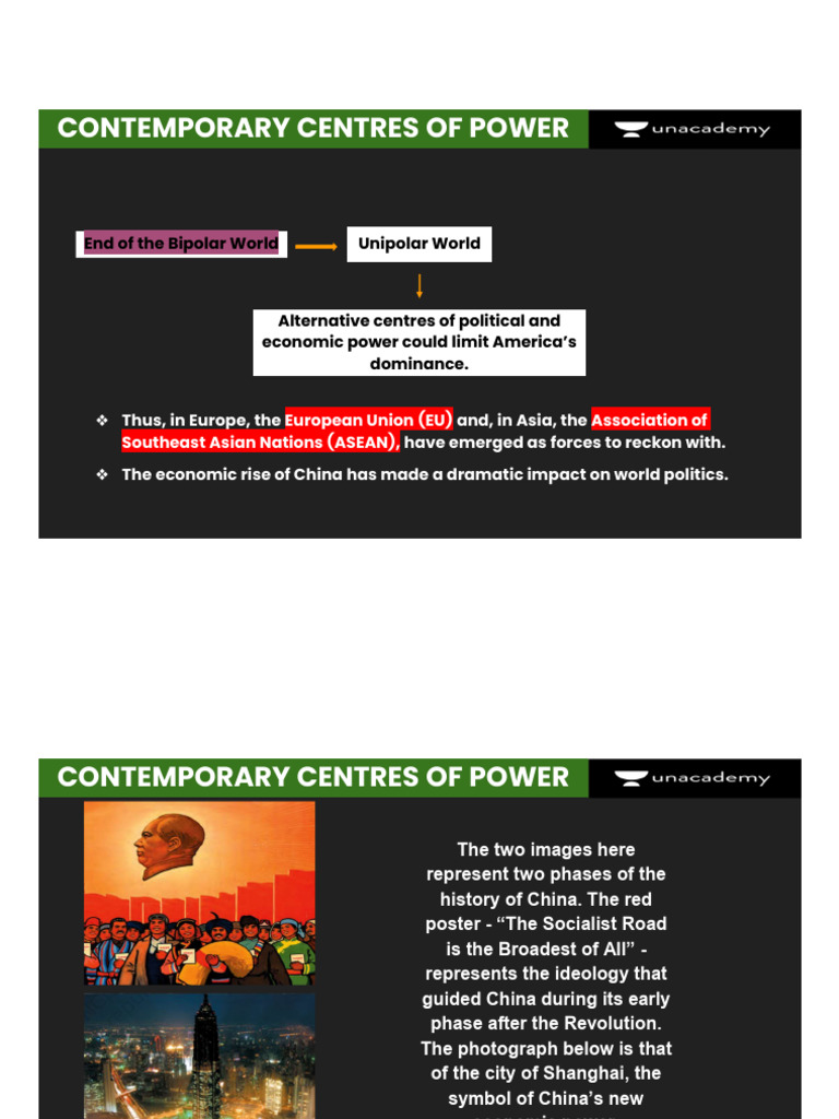 Contemporary Centres of Power PDF | PDF | China | World Politics