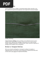Garment Defects With Images | PDF | Textiles | Seam (Sewing)