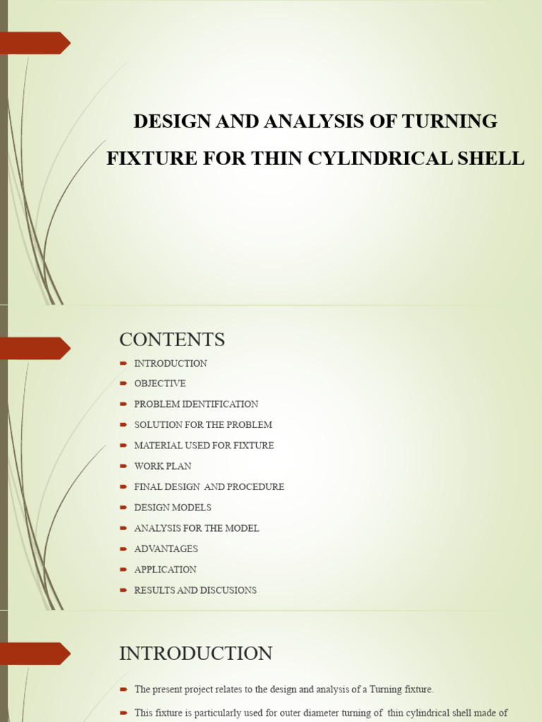 Turning Fixture Design for Thin Cylinders | PDF | Screw | Machining