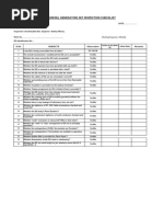 DG Checklist | PDF | Manufactured Goods | Electricity