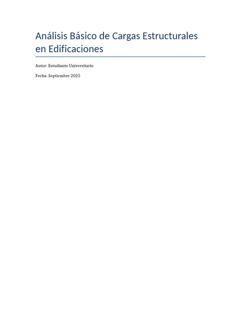 Analisis Cargas Estructurales | PDF