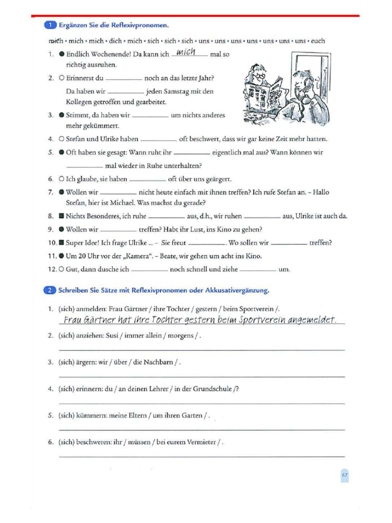 Reflexive Verben | PDF