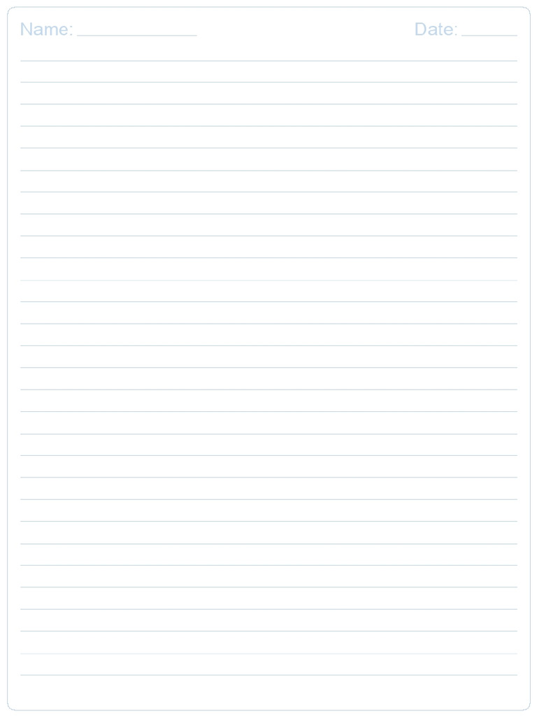 Lined Paper | PDF