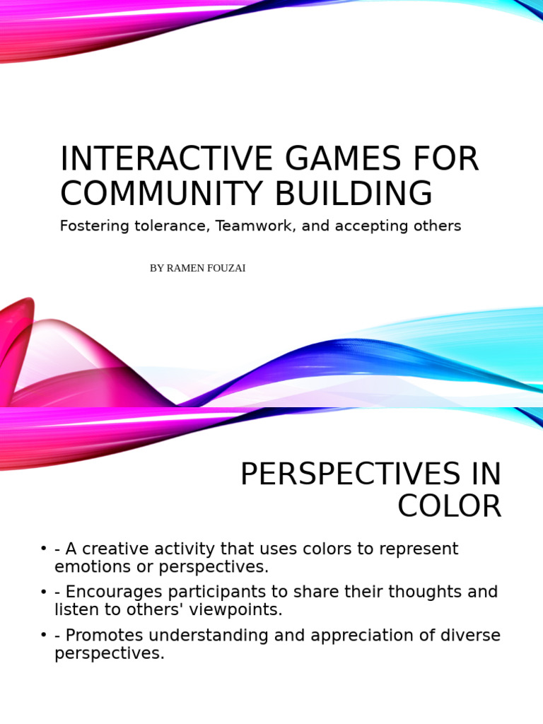 Community Building Games | PDF