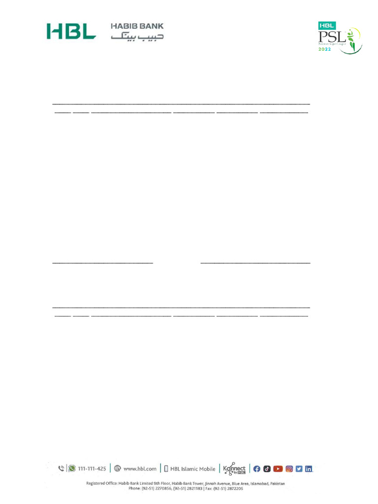 Final HBL Bank Statment 2024 | PDF | Banking