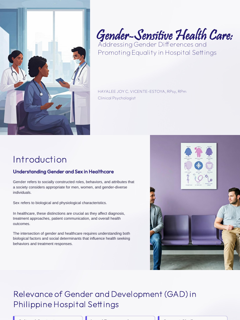 Gender Equality in Philippine Healthcare | PDF | Gender Studies | Gender