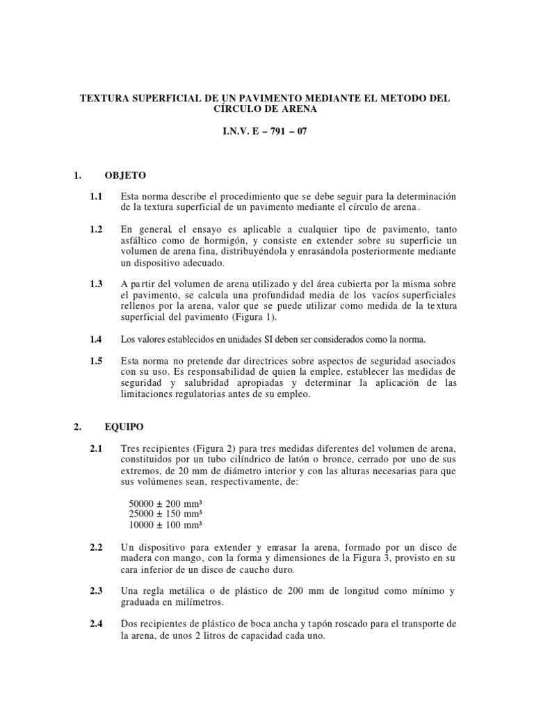 Norma INV E-791-07 | PDF