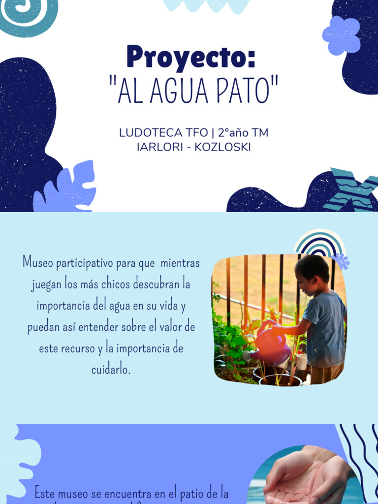 Proyecto AL AGUA PATO Terminado | PDF | Agua