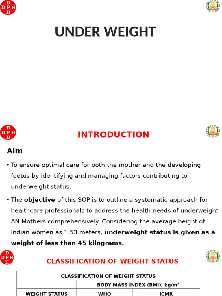 Underweight & Obesity MO TRAINING | PDF | Obesity | Body Mass Index