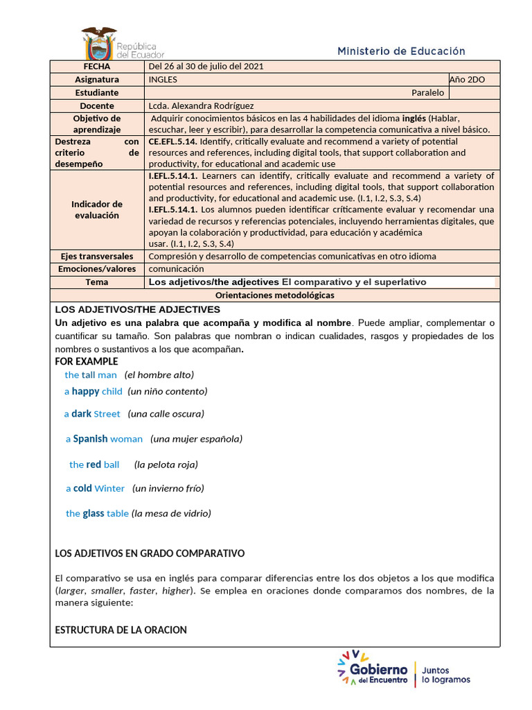 Segundo Ingles To Be | PDF | Morfología Lingüística | Lingüística