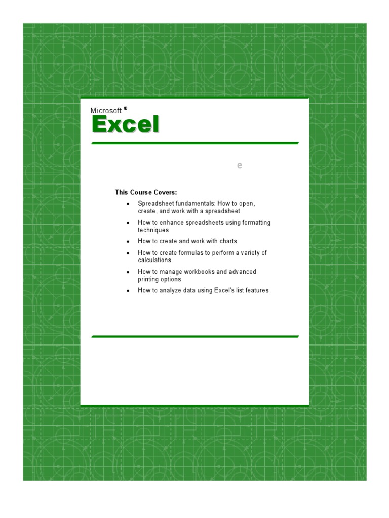 Advanced Microsoft - Excel 2002 | Microsoft Excel | Spreadsheet | Free ...