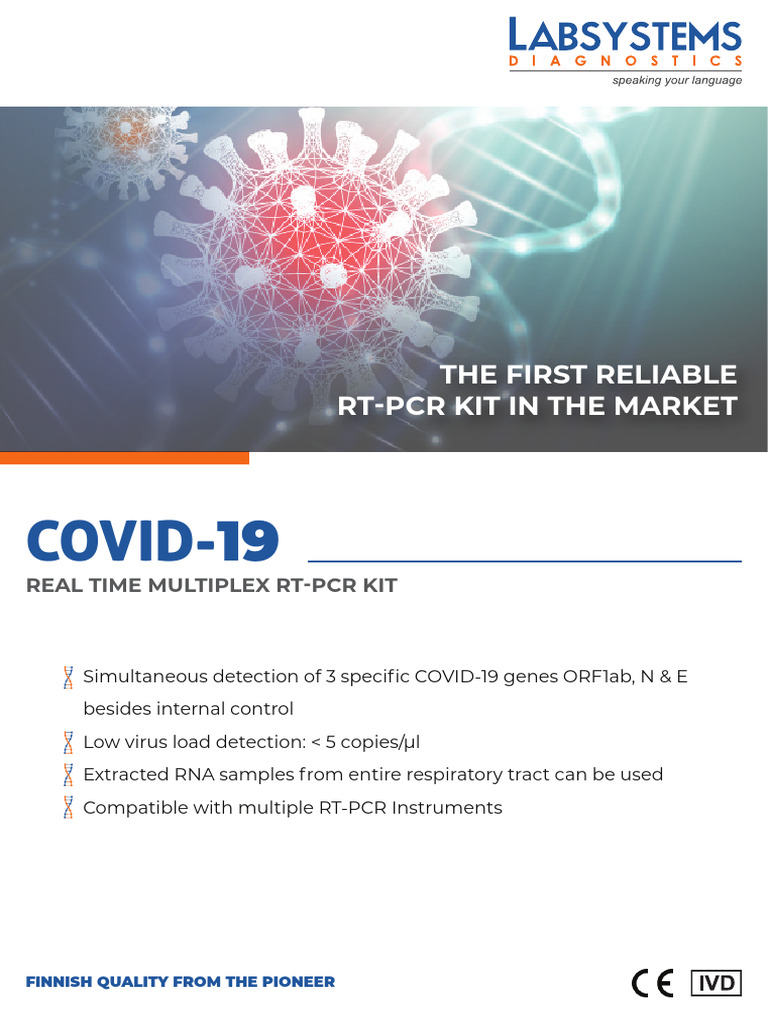Labsystem-brochure-COVID19 Real Time Multiplex RT-PCR Kit | PDF