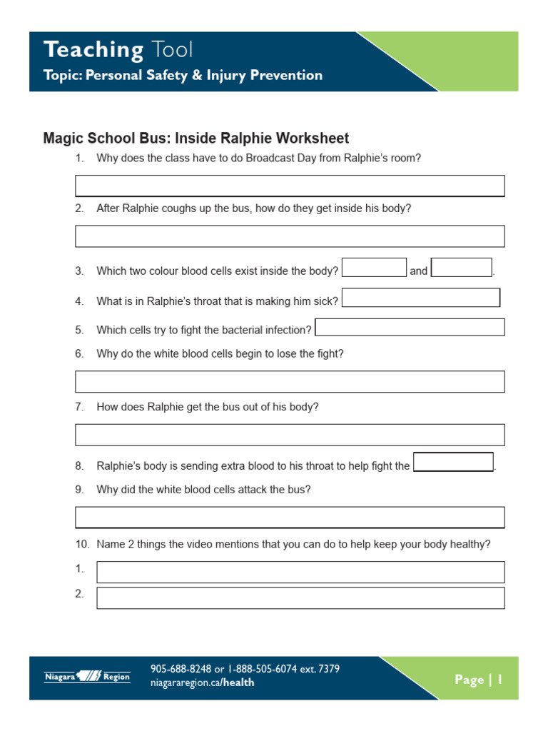 Inside Ralphie Worksheet Guide | PDF