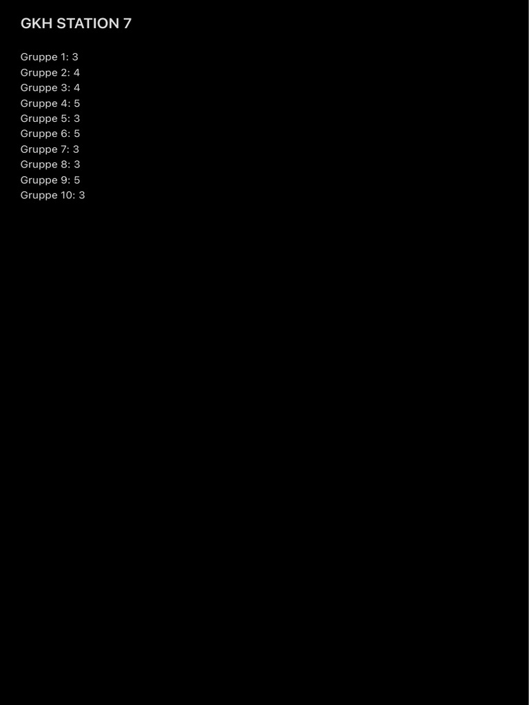 GKH Station 7 | PDF