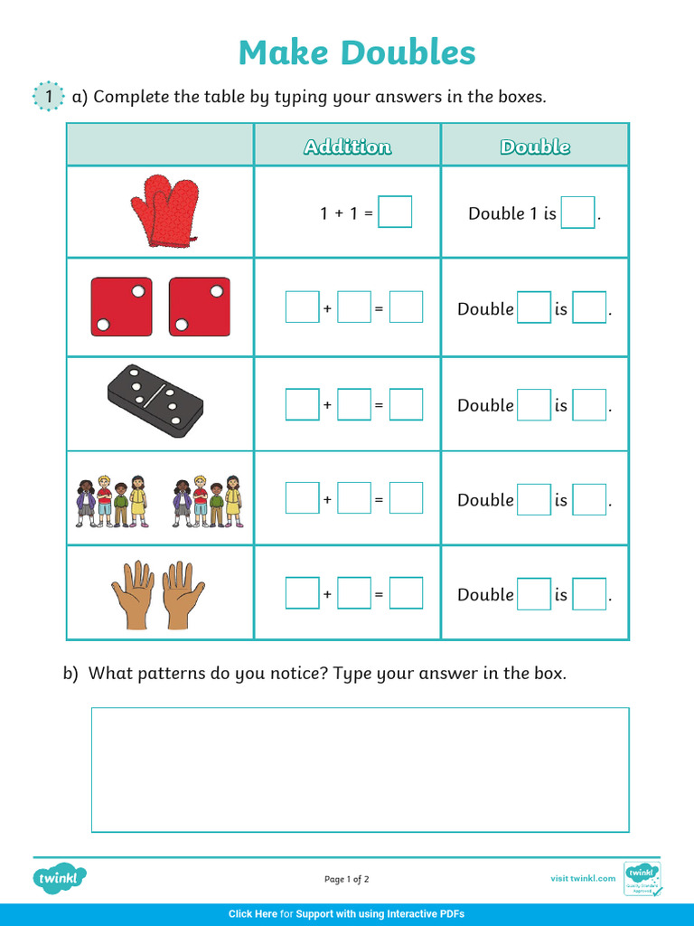 Multiplication and Division Make Doubles Year 1 Revision 4 Ver 1 | PDF