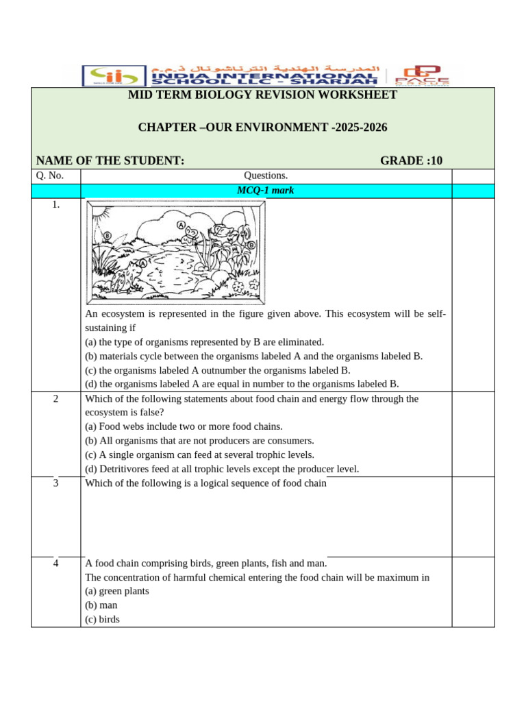 Biology Midterm Revision: Ecosystems & Energy | PDF | Ecosystem | Food Web