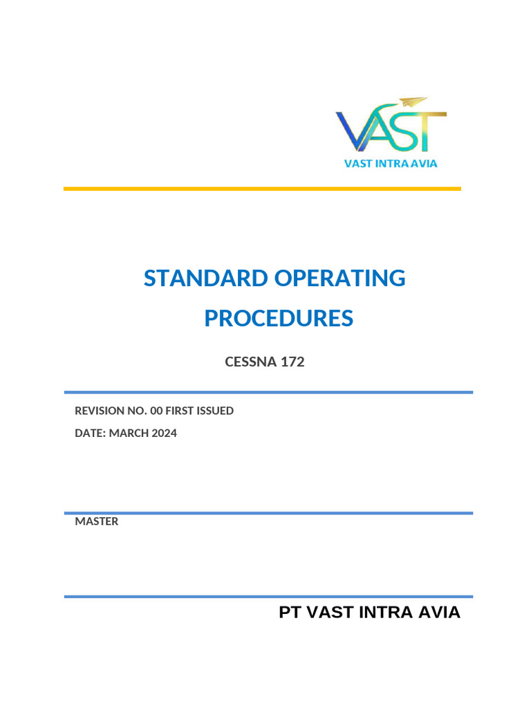 Cessna 172 Standard Operating Procedures | PDF | Aerospace | Aircraft