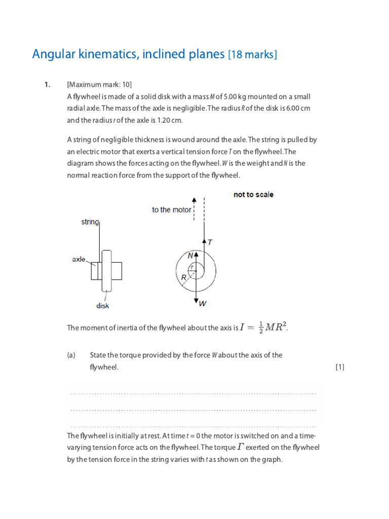 Angular Kinematics and Inclined Planes | PDF | Rotation Around A Fixed ...