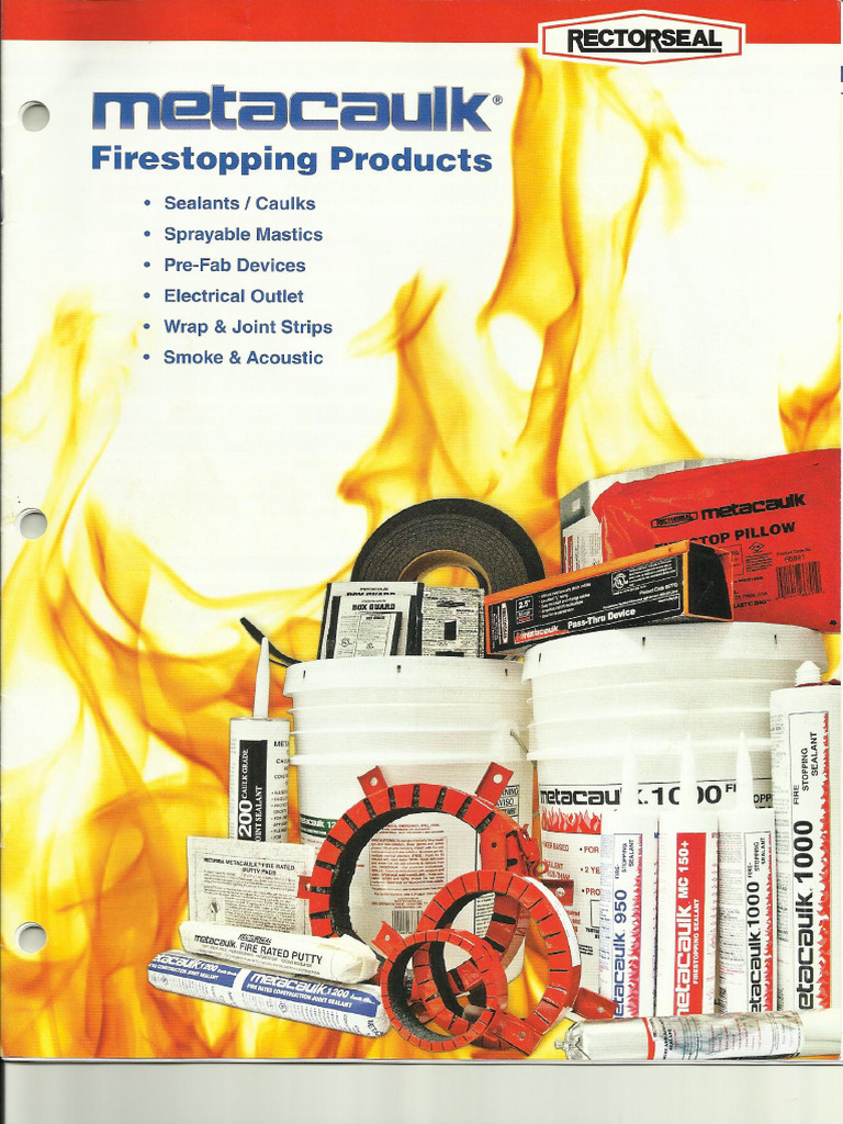 METACAULK Firestopping Products | PDF
