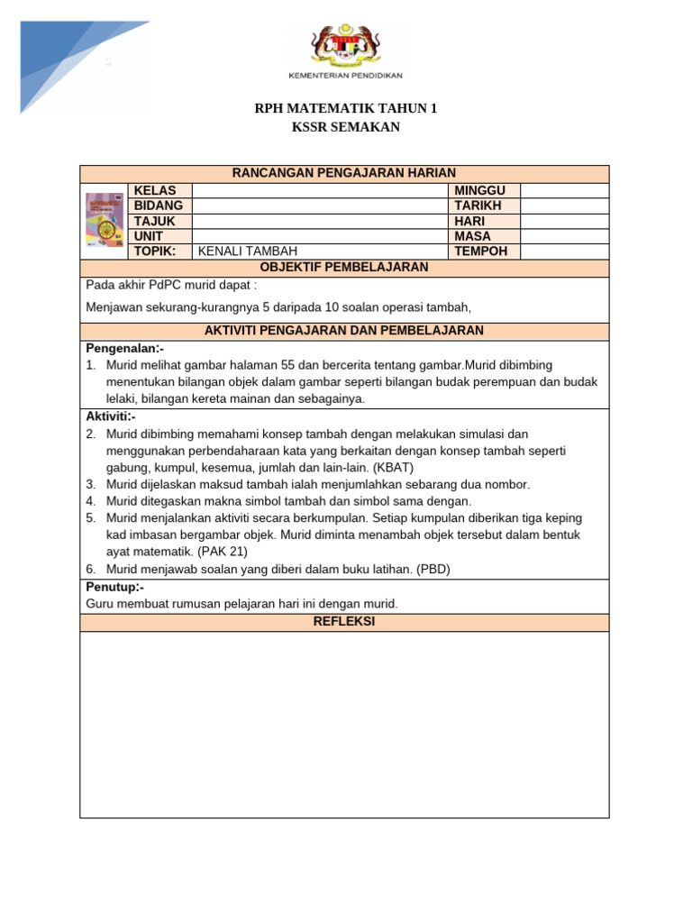 RPH Mate THN 1 New (Unit 2) | PDF