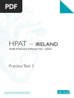 Hpat Ireland Additional Practice Questions | PDF | Handedness ...