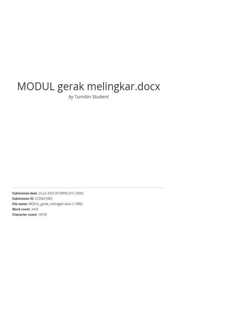 Hasil-plagiarisme-MODUL Gerak Melingkar | PDF