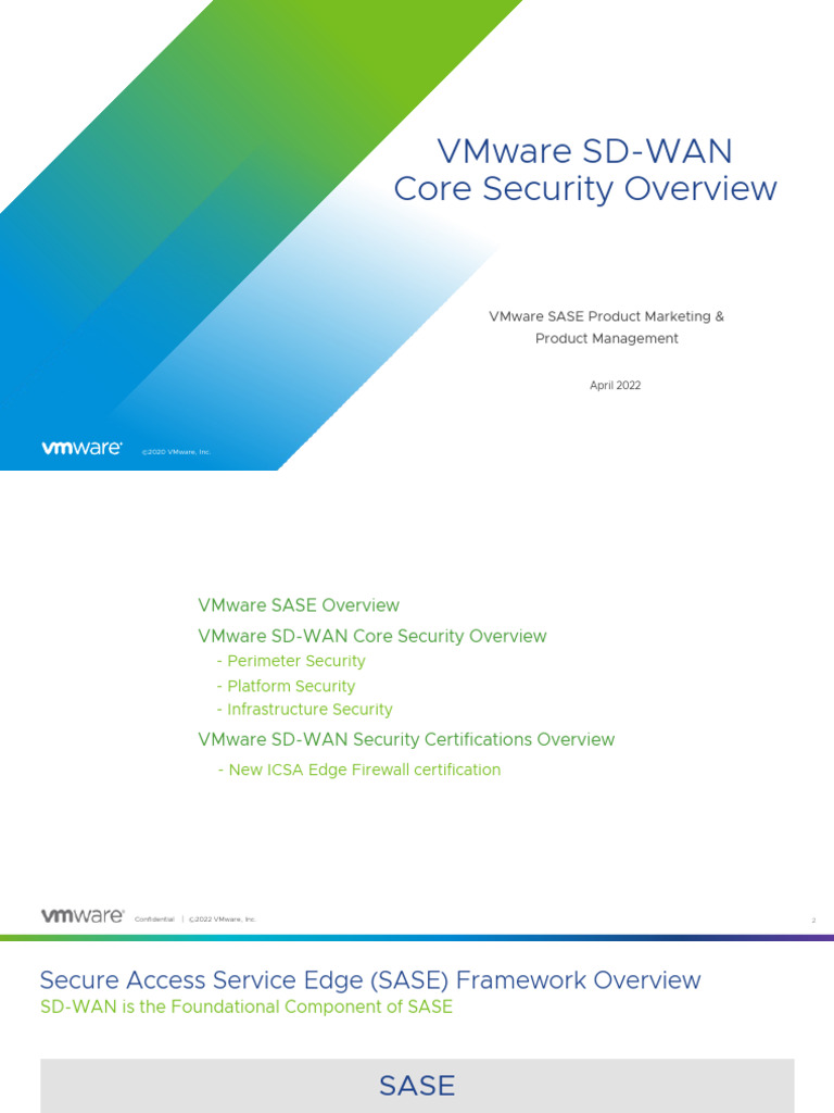 VMware SD-WAN Product Security Overview (04012022) ) | PDF ...