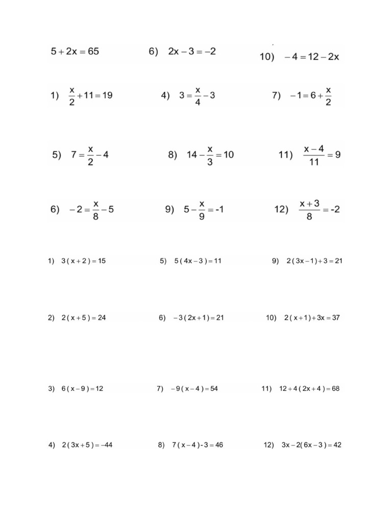 Y8 Algebra Worksheets | PDF