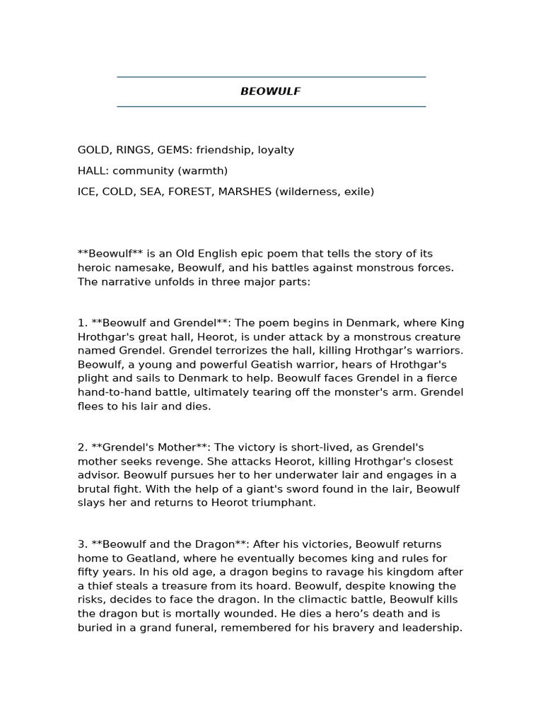 Beowulf | PDF