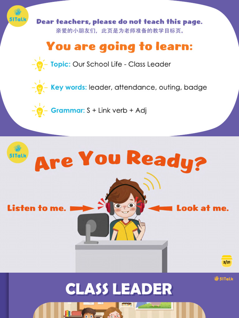 Lesson 3 Class Leader | PDF