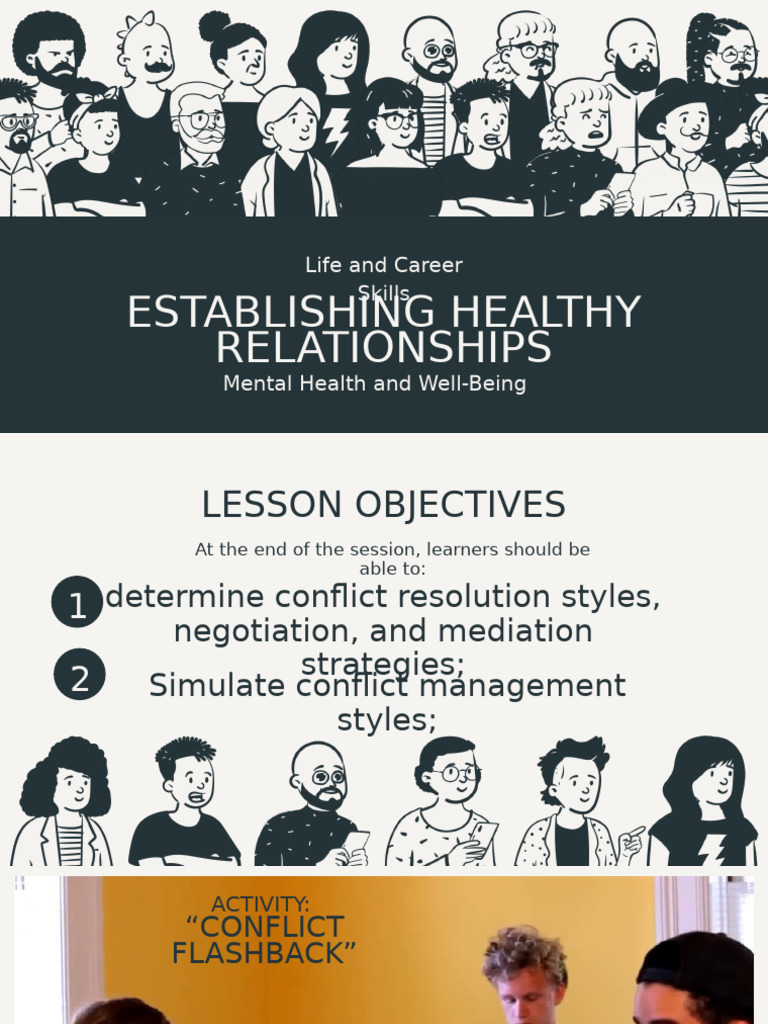 SESSION II Establishing Healthy Relationships | PDF | Negotiation ...
